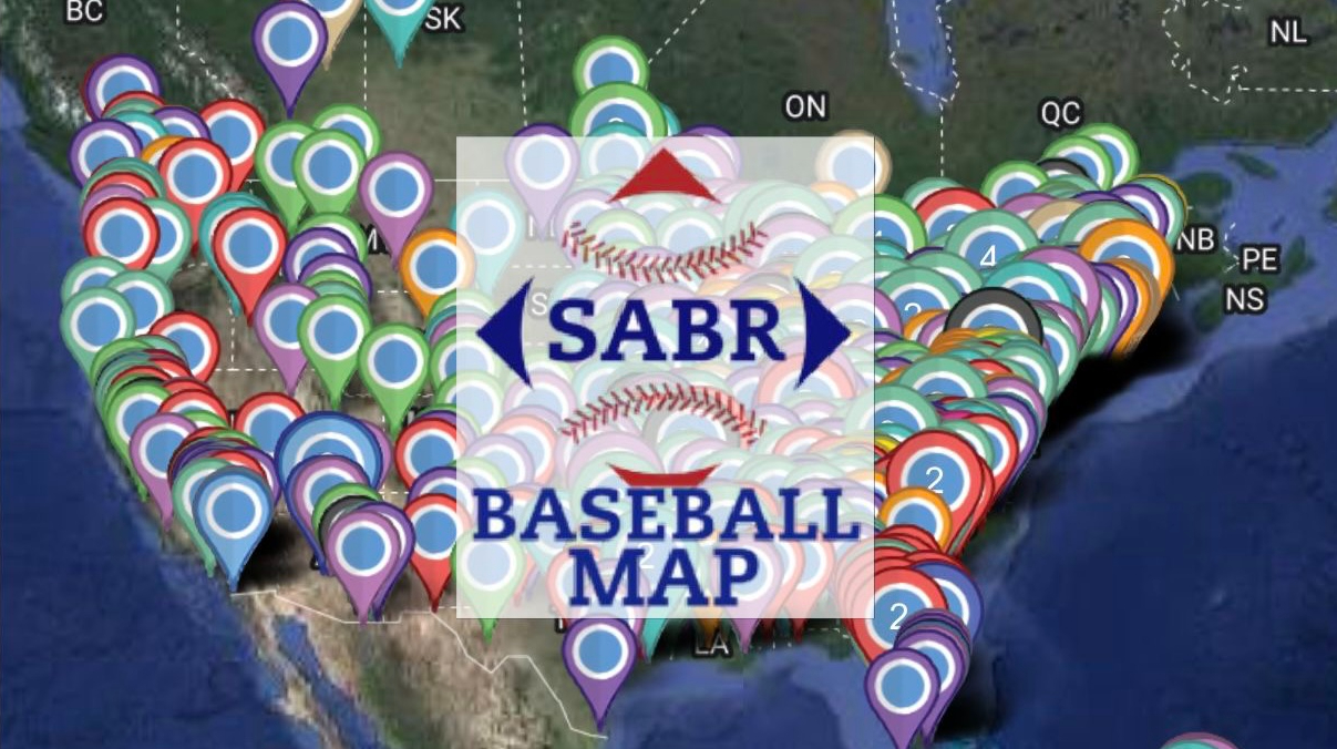 SABR Baseball Map – The Hardball Voyager